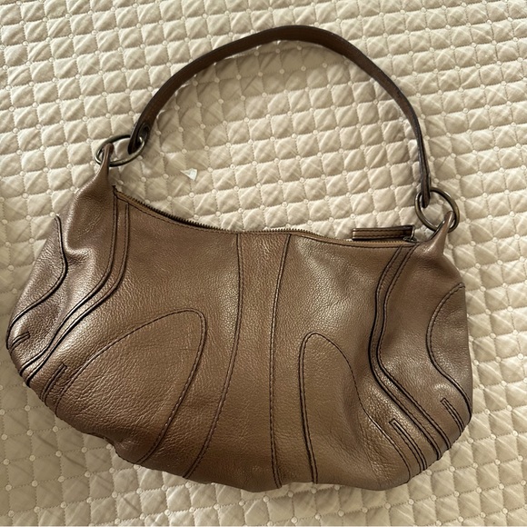 Banana Republic | Bags | Banana Republic Timeless Copper Brown Soft Grain Leather Shoulder Bag ...